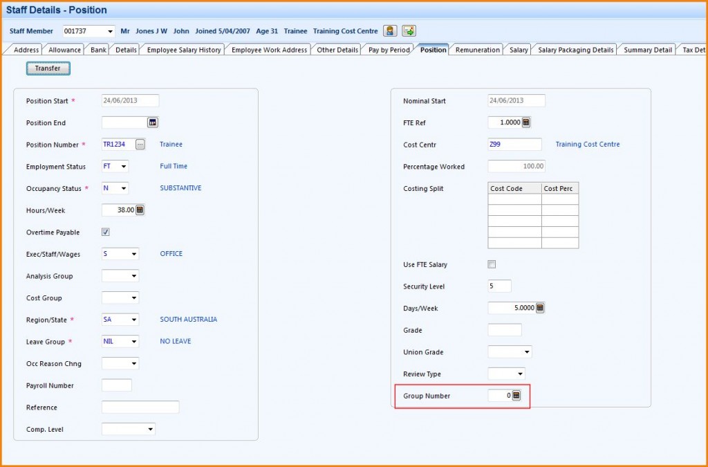 Customising Chris21 Forms – How to Place a Field onto a Form