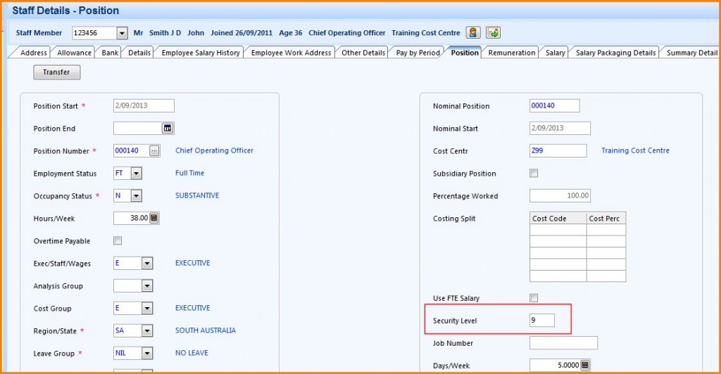 Understanding Position Security in Chris21